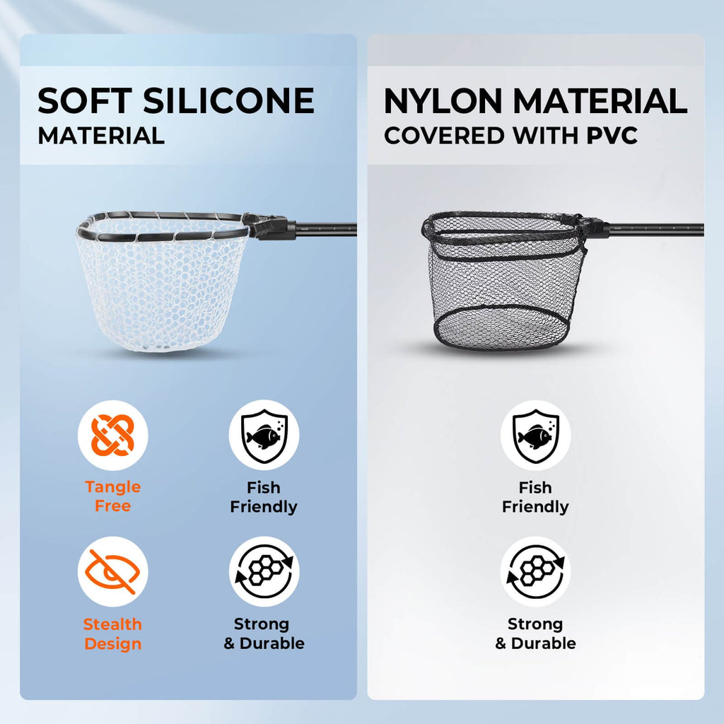 KastKing Brutus Foldable Extendable Fishing Net With Boat Hook