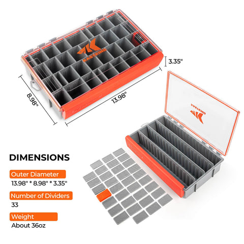 KastKing HyperSeal Waterproof Tackle Box, 3600 and 3700 Tackle Boxes ...