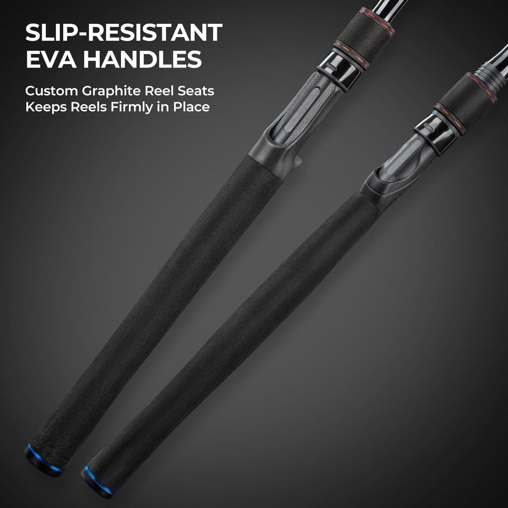 KastKing Brutus Spinning Fishing Rod and Reel Combo with Tackle Kit