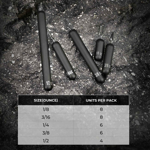 MadBite Tungsten Drop Shot Cylinder Weights – KastKing