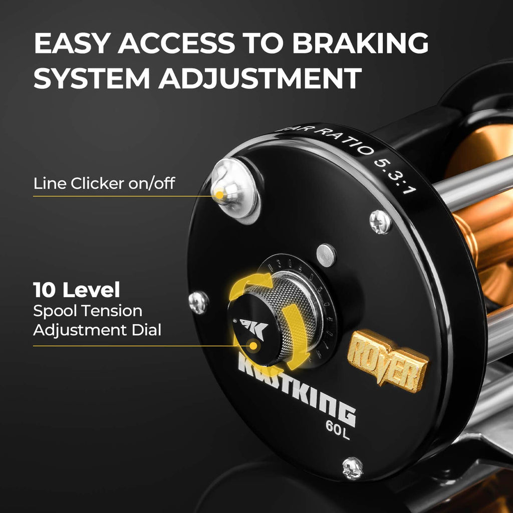 KastKing Rover Round Baitcasting Reel for big fish, Perfect ...