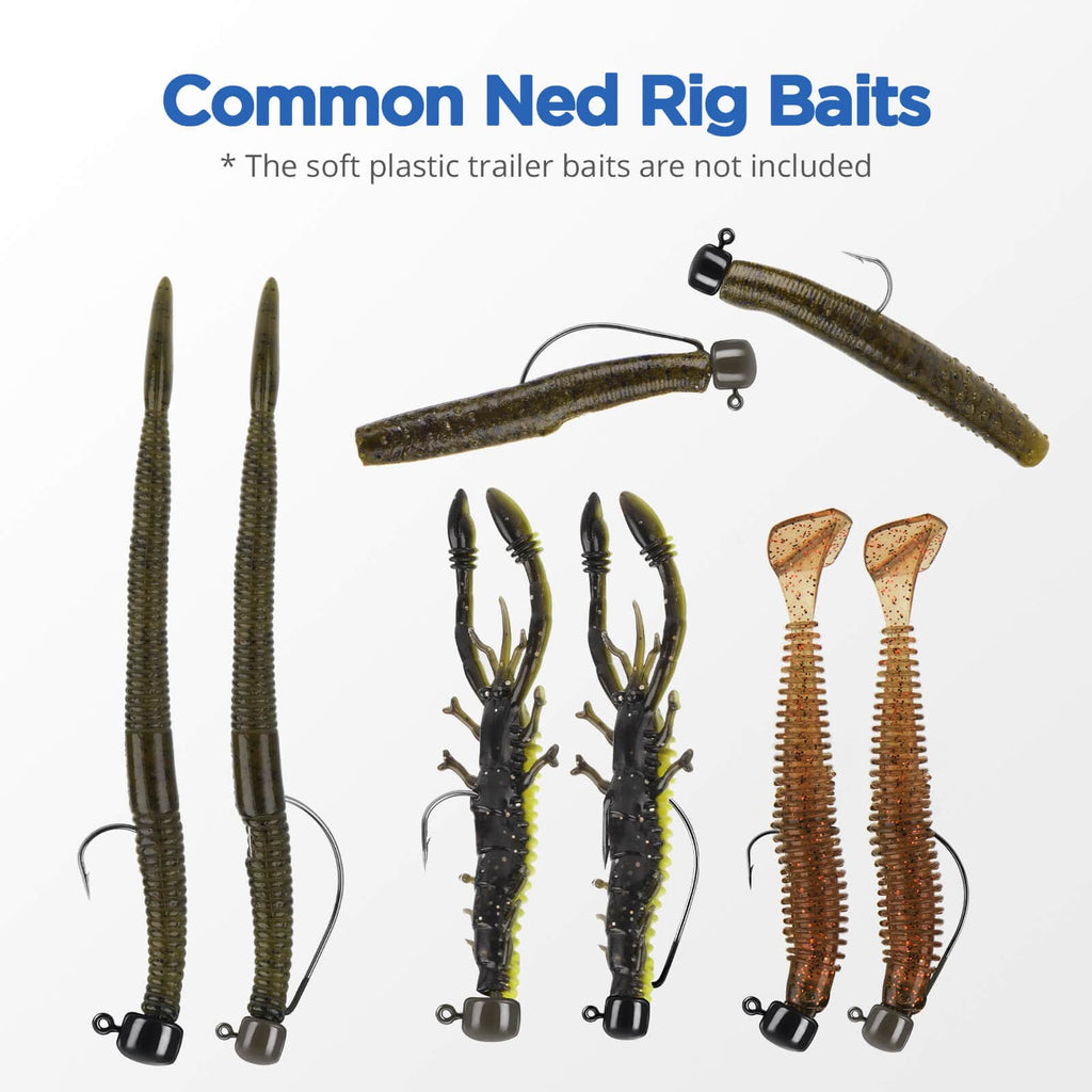 MadBite 24 Pcs Ned Rig Jig Hook Kits – KastKing