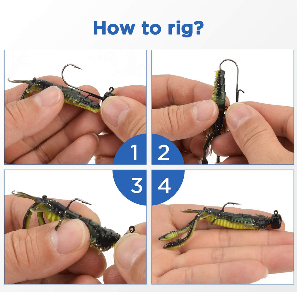 MadBite 24 Pcs Ned Rig Jig Hook Kits – KastKing