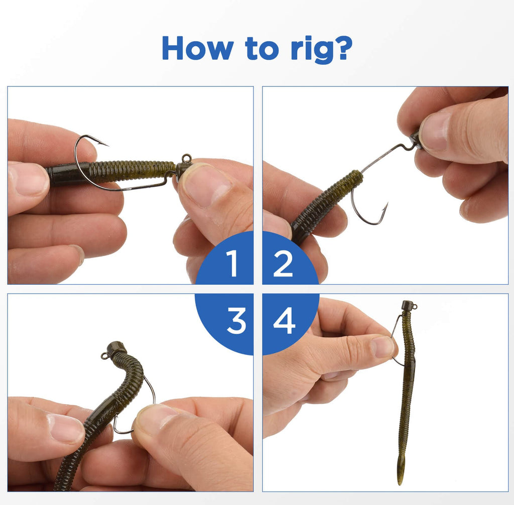 MadBite 24 Pcs Ned Rig Jig Hook Kits – KastKing